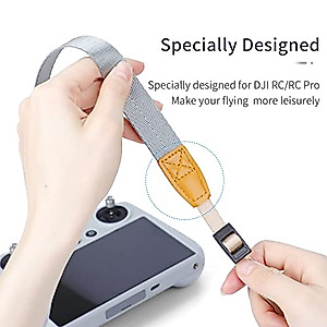 SEASKY Neck Lanyard Strap for DJI Mini 3 Pro/Mavic 3 Classic Cine DJI RC/DJI RC Pro Smart controller Accessories Mavic 2 pro Air 2S Drone Neck Shoulder Tape Tapes band (Light Grey Single Layer)