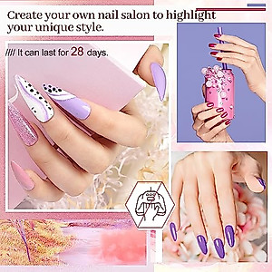 Openlive 32 Color Dip Nail Powder Starter Kit 36 Bottle Blue Cheese Yellow Nail Dip Powder Kit with Base Top Coat Activator Dip Powder Kit for French Nail Art Manicure DIY Salon