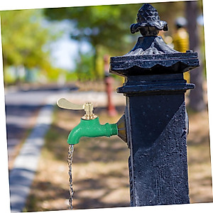 Veemoon 3pcs Faucet Sink Water Tap Head Band Single Handle Water Tap Bathroom Sink Mixer Water Tap Washer Machine Hose Bathtub Accessories Wall Mount Mop Pool Tap Iron Component Metal