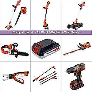 UTRBATT 3.0Ah 20V Replacement Battery Compatible with Black & Decker 20v Max LBXR20 LB20 LBX20 LBX4020 Extended Run Time Cordless Power Tools Series 2Pack