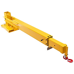 Towallmark 6000 lbs/3 Ton Adjustable Forklift Mobile Crane, Telescoping Design (83" - 149") for Warehouses, Factories, and Construction Sites