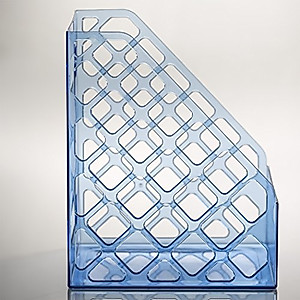 Officemate Blue Glacier Large Magazine File