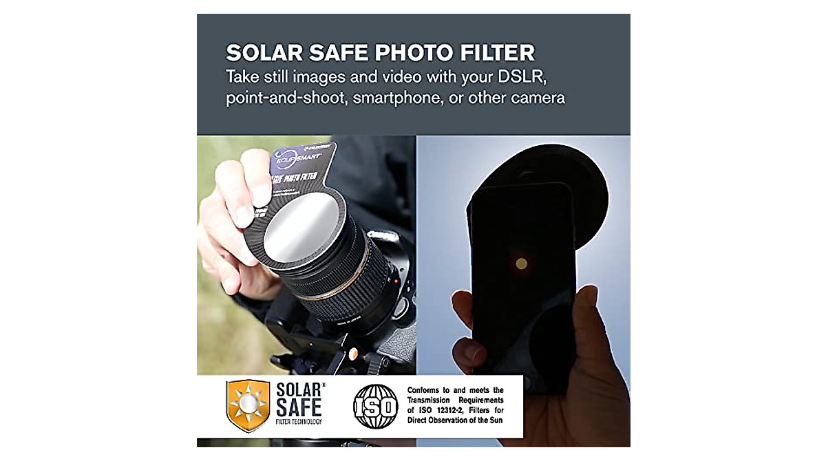 Celestron Solar Eclipse Kit – Safe Glasses & Camera Filters for Viewing ...