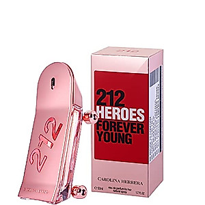 Carolina Herrera 212 Heroes Forever Young for Her Eau de Parfum Spray, 1.7 Ounce (New Launch 2022)