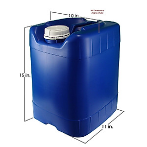 5 Gallon Samson Stackers, Blue, 8 Pack (40 Gallons), Emergency Water Storage Kit - New! - Boxed! Includes 1 Spigot and Cap Wrench
