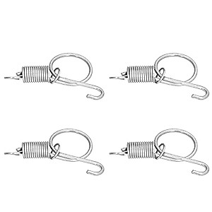 CHICIRIS Spring Cage Door Hook, 20PCS Cage Door Spring Hook Metal Finger Spring Latch Hook for Fixing Rabbit Pet Cage Door Farming Equipment(S)