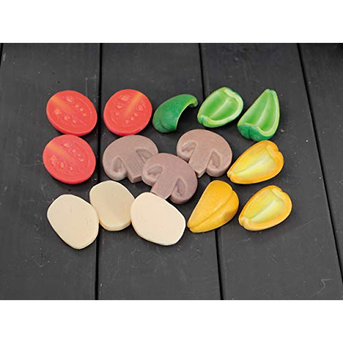 Yellow Door Sensory Play Stones, Pizza Toppings
