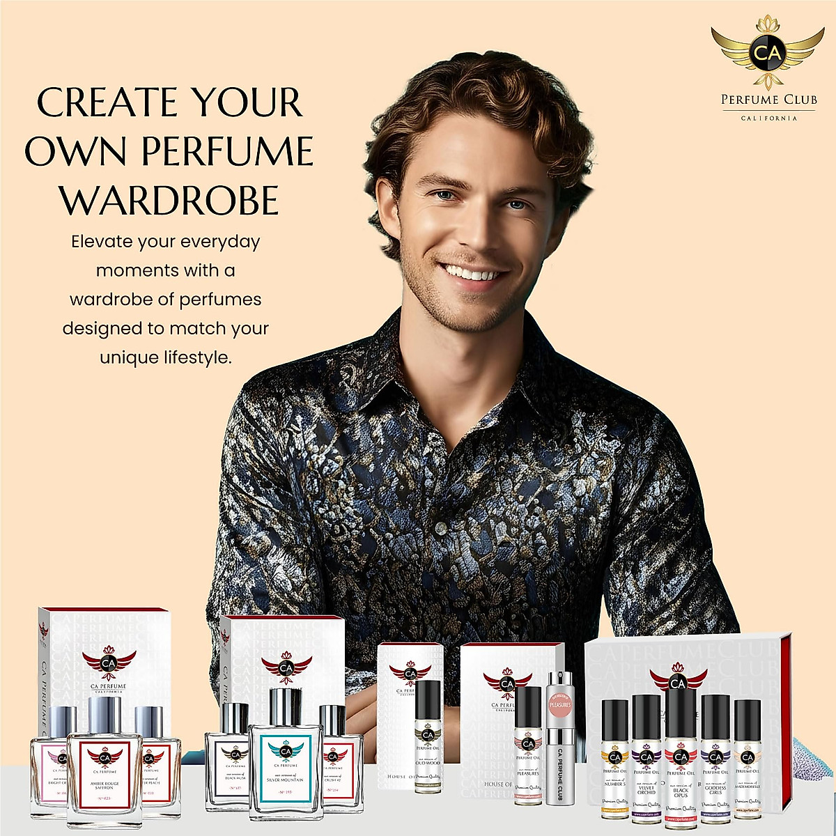 CA Perfume Impression of Oud Wood Cologne For Men Replica Version Fragrance Dupes Eau de Parfum Spray Refillable Atomizer Bottle 0.27 Fl Oz/ 8ml