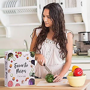 Recipe Binder, 3 Ring Organizer Kit 8.5x11 in. Book Binder with 16 Dividers & 32 Labels & 50 Plastic Sleeves. DIY Family Cookbook for Favorite Printed & Write in Recipes. (Vegetable)