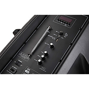 Altec Lansing SoundRover Wireless Trolley Bluetooth Speaker with Microphone, Rechargeable System Speaker for Parties, Karaoke DJ Speaker with Led Lights and USB Smartphone Charger