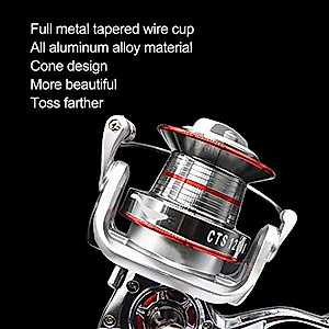 VGEBY Spinning Reel CTS10000 13+1BB Full Metal Fishing Long Shot Spinning Reel Fishing Supplies Accessory Fishing Reels and Fishing Repair Tools