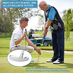 Asyxstar Upgraded Golf Putter, Golf Gifts for Him Her - 33" Two Ways Mini Golf Putters for Men Women Kids Right/Left Handed Golfers, Golf Clubs Set with 2 Golf Foam Practice Balls