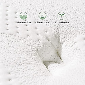 Novilla Queen Size Mattress, 12 Inch Hybrid Pillow Top Queen Mattress in a Box with Gel Memory Foam & Individually Wrapped Pocket Coils Innerspring for a Cool & Peaceful Sleep