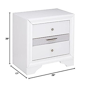 ACME Naima Nightstand - 25773 - White