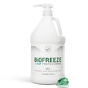 Biofreeze Professional Gel Pain Relief, Knee & Lower Back Pain Relief, Arthritis Pain Reliever, Sore Muscle Relief, Neck Pain Relief, Cooling Joint Pain Relief, Menthol Gel 1 Gallon Pump