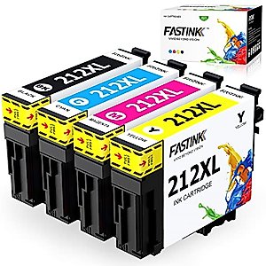 Remanufactured 212XL Ink Cartridges Combo Pack, High Yield,Replacement for Epson 212XL 212 XL,Work with Epson XP-4105, XP-4100, Workforce WF-2830, WF-2850,212XL Ink Cartridges for Epson Printer