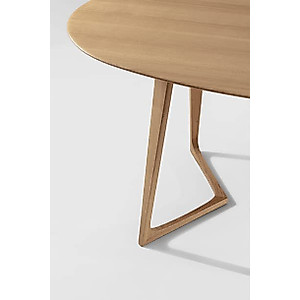 River 'Oval' Table. All solid Hardwood. Highest quality on Amazon.