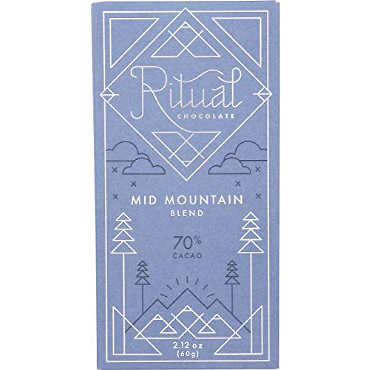 RITUAL CHOCOLATE Mid Mountain Blend 70%, 2.12 OZ