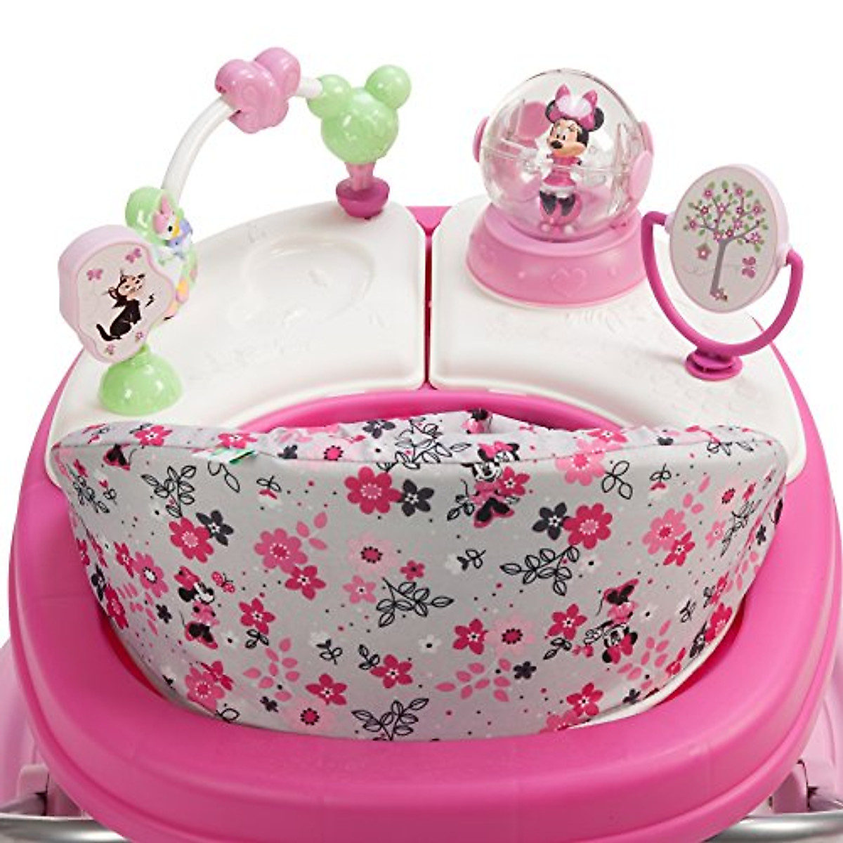 Disney Baby Minnie Mouse Music and Lights Baby Walker with Activity Tray (Garden Delight)
