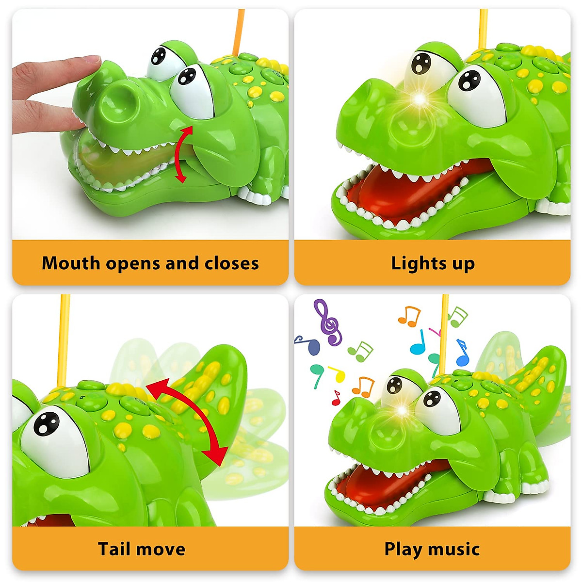 TOY Life Crocodile Remote Control Cars for Toddlers Boys Girls 3-5 4-7, Toddler RC Car Toys Gifts for 2 Year Old Boys, Kids Baby Remote Control Toy Cars, Race Car Toys, Alligator Toy