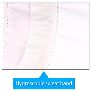 HYSENM Sports Sun Visor for Women and Men Adjustable Sun Cap for Tennis Golf Running Long Brim UV Protection Hats, Black