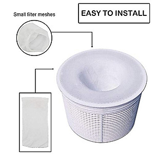 ALLADINBOX 30-Pack of Skimmer Socks For unisex-adult - Filters Baskets, Skimmers Cleans Debris and Leaves for In-Ground and Above Ground Pools, White