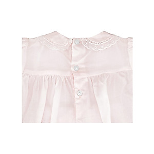 Petit Ami Baby Girls' Fully Smocked Dress with Lace Trim, 3 Months, Pink
