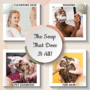 Amish Farms Natural Body Scrub Soap Bar With Exfoliating Missouri River Sand (2 Bars) Made in USA, Homemade, Handcut, Vegan - Moisturizing Face & Body Exfoliating Bar Soap for Sensitive Skin