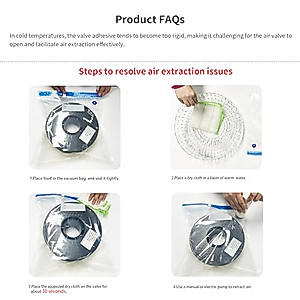 Domsanistor 3D Printing Filament Storage Bag Vacuum Kit, Filament Vacuum Bags 10Pcs with Hand Pump/Clips, Filament Bags Storage Spool Sealing for Keeping Filament Dry