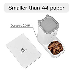 XingCheng-Sport Automatic Pet Feeder Small&Medium Pets Automatic Food Feeder and Waterer Set 3.8L, Travel Supply Feeder and Water Dispenser for Dogs Cats Pets Animals (Food)