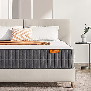 Sweetnight King Size Mattress, 10 Inch Gel Memory Foam Mattresses for Back Pain Relief/Motion Isolation & Cool Sleep, Flippable Comfort from Soft to Medium Firm, Sunkiss