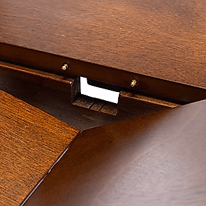 SAFAVIEH Home Collection Varda Walnut Manual Extension Dining Room Table