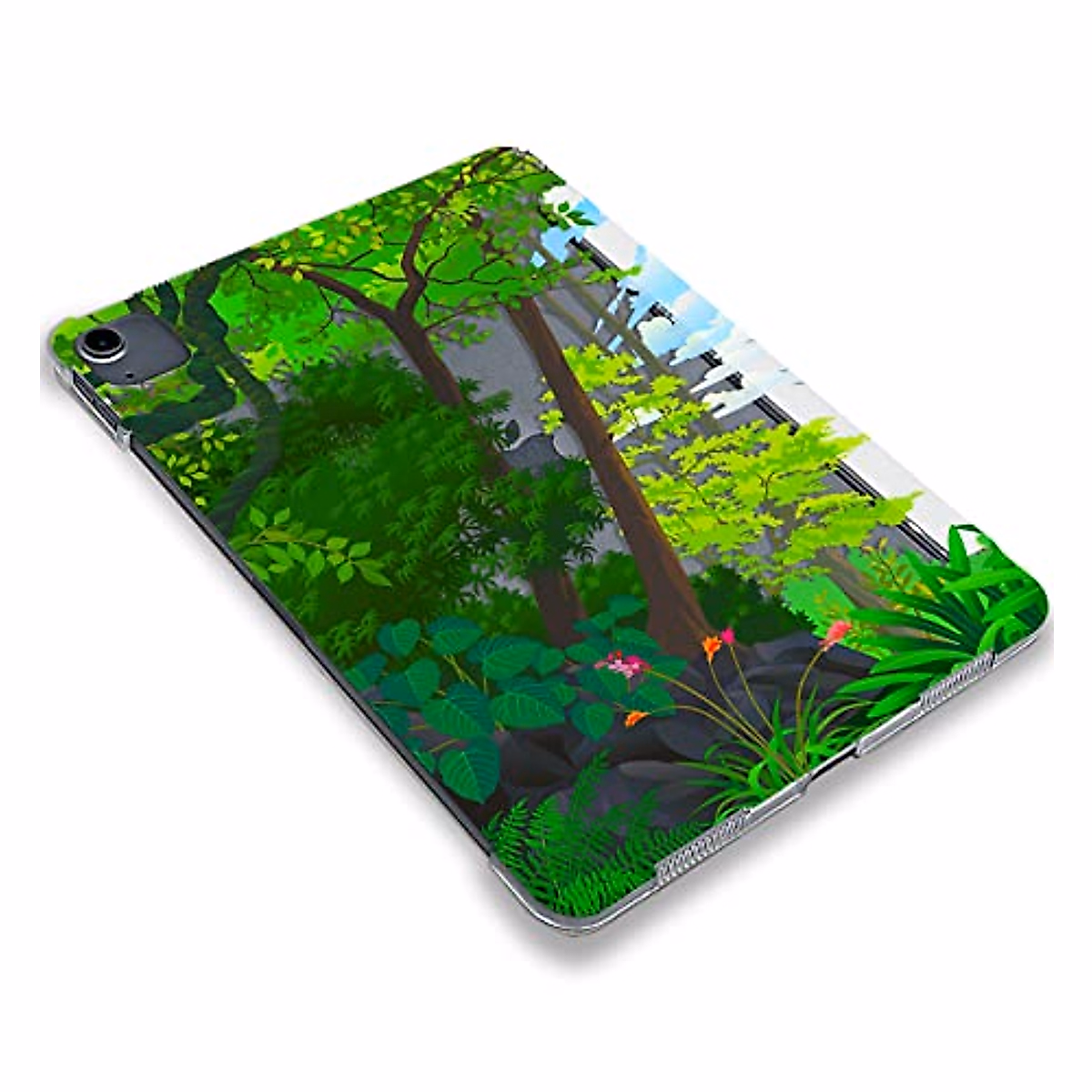 Cute Painted Forest Nature Landscape case Compatible with iPad Mini Air Pro 7.9 8.3 9.7 10.2 10.9 11 12.9 inch Pattern Cover New 2022 2021 Trifold Stand 3 4 5 6 7 8 9 Generation 517 (10.9" Air 4)