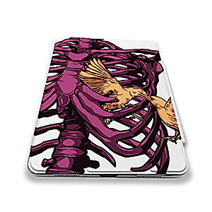 Cute Skeleton Bird Pattern Case Compatible with All Generations iPad Air Pro Mini 5 6 11 inch 12.9 10.9 10.2 9.7 7.9 Plastic Fabric Cover Slim Smart Stand SN1030 (8.3" Mini 6th gen)