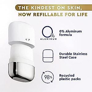 Dove Refillable Deodorant Starter Kit Deodorant For Women Cucumber & Green Tea 0% Aluminum 1.13 oz