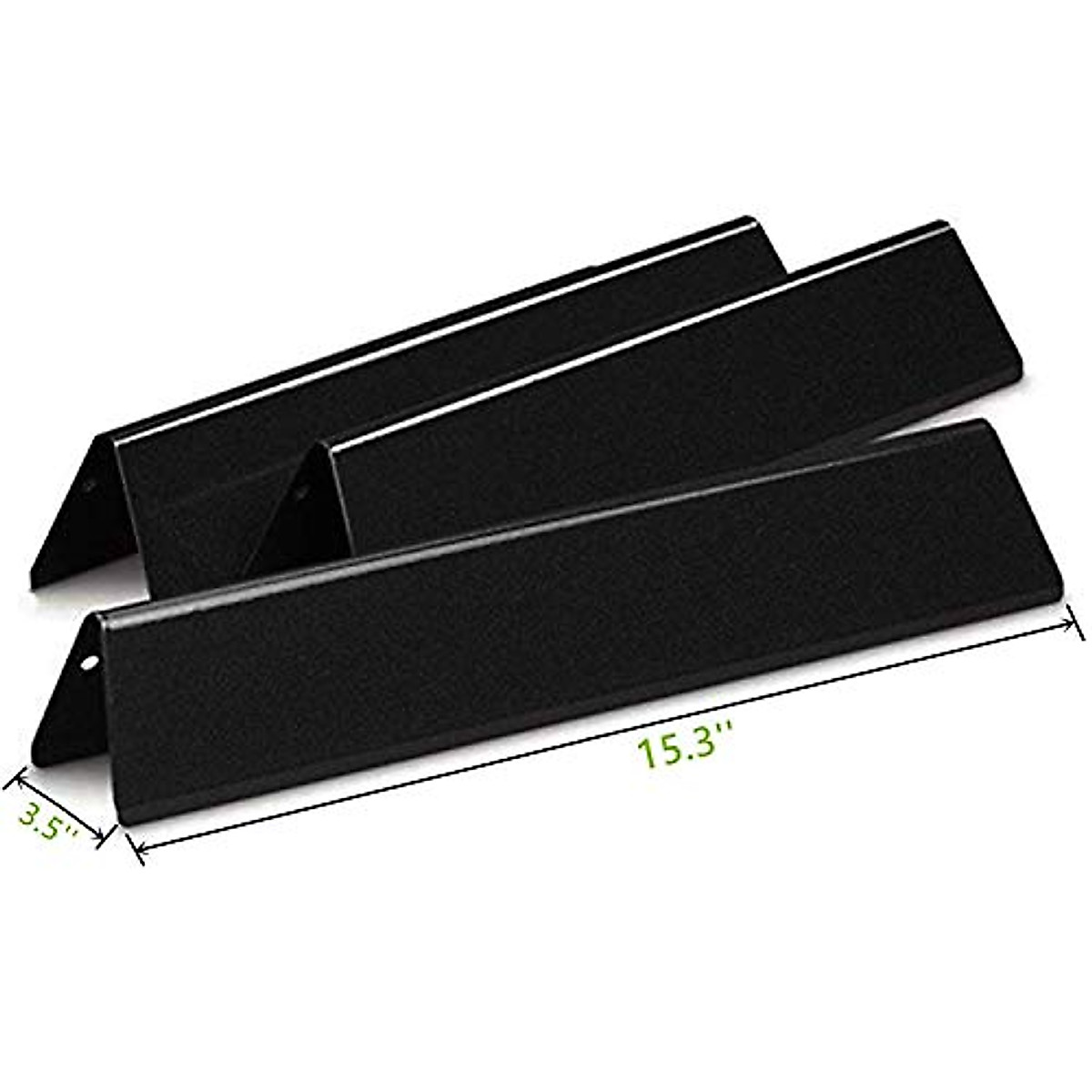 Hongso 18" Burner Tubes 69785 and 15.3" Flavorizer Bars 7635, 17.5" Cast Iron Grill Grates 7637 Replacement Parts for Weber Spirit 200 Series, Spirit E S 200 Series Gas Grill, with Up Front Controls