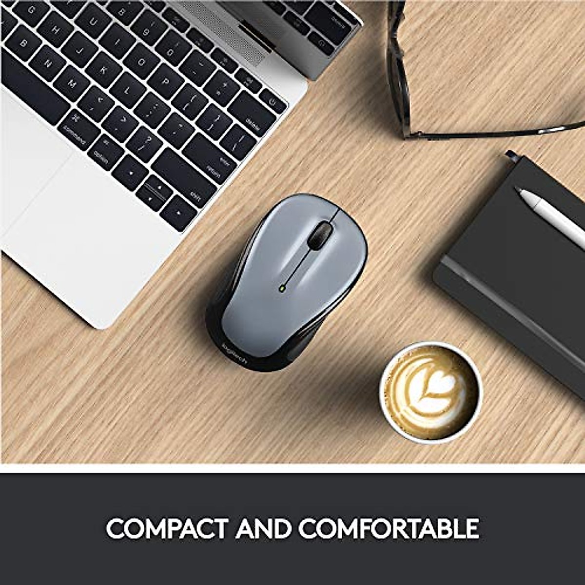 Logitech Wireless Mouse M325 with Designed-For-Web Scrolling - Light Silver
