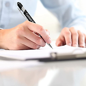 Alistt Up to 300 Personalized Custom Pens with Name in Bulk Customized Pens with Free Engraving Stylus for Women Men Birthdays Graduations Business Gifts