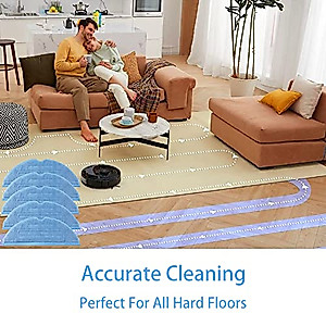 S7 Mop Pads Compatible with Roborock S7 S7+ T7 T7S T7 Plus S7MaxV, S7 MaxV Plus Vacuum Cleaner Washable Reusable Microfiber Mop Cloth, 5 Pack