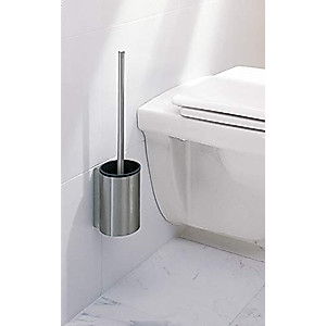 Keuco Plan Toilet Brush Set - Polished Chrome with Black Insert and Brush - 14972010200