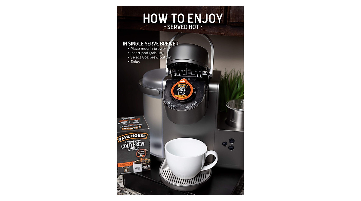 Java House Cold Brew Coffee Pods - Sumatran Flavor 12 Count