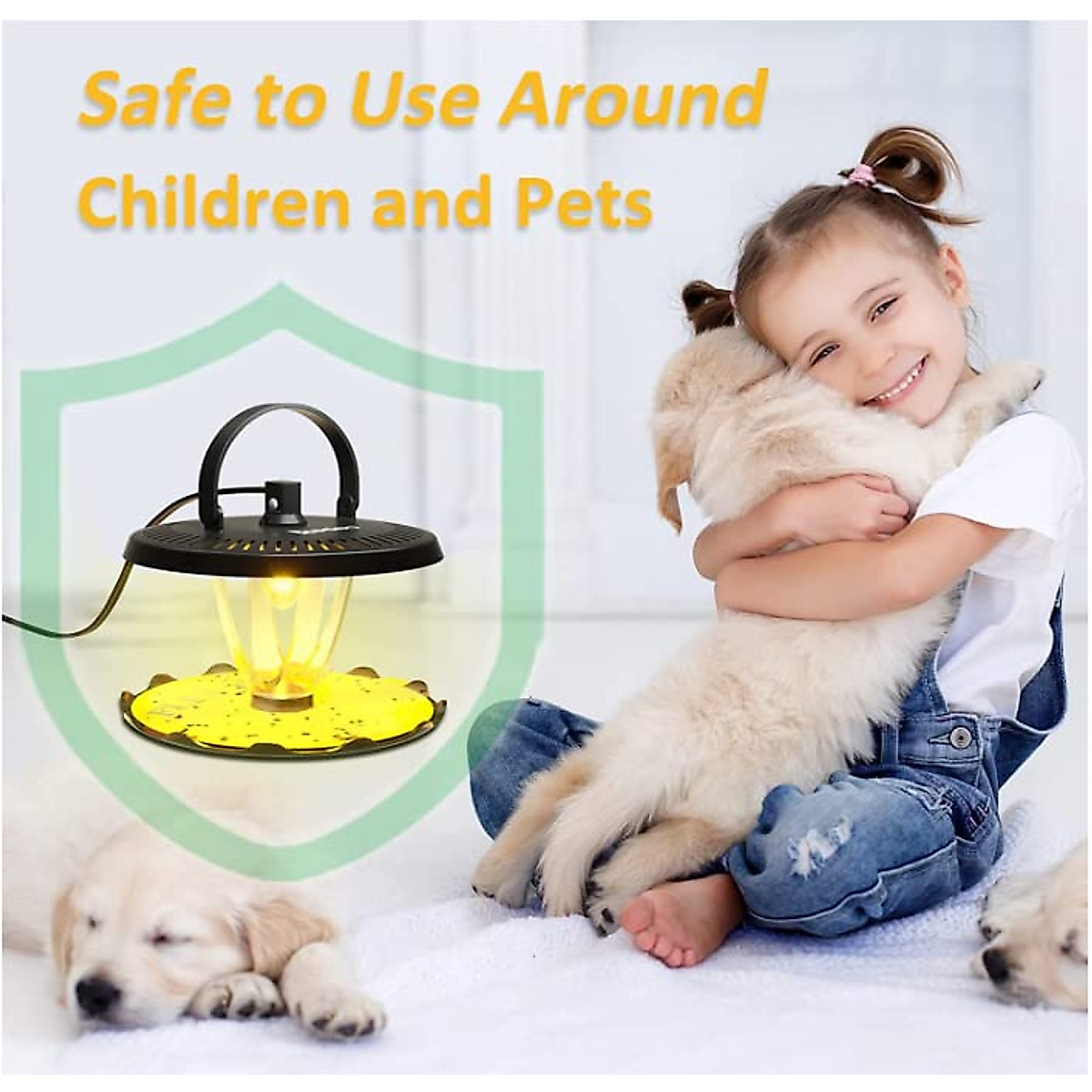 Redeo Flea Trap Refills Discs 8 PCS Sticky Pad Refills 6 Inch Natural Glue Board Replacement for Fleas Bugs, Odorless and Safe for Family and Pets