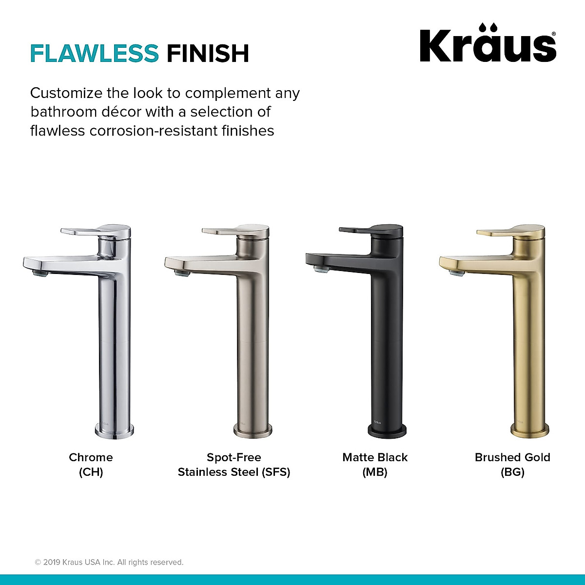 KRAUS Indy Single Handle Vessel Bathroom Faucet in Chrome, KVF-1400CH