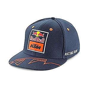 KTM Exclusive Red Bull Replica Team Flat Snapback Cap by New Era Dark Blue Orange