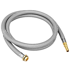 88624000 Kitchen Faucet Pull Out Hose Replacement for Hansgrohe Sink Spray Faucet, 59 Inch Pull Down Hose with Brass Connectors Replace 95507000 95506000