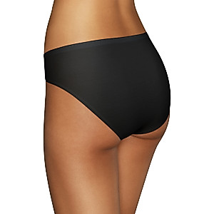 Hanes Ultimate womens 6-pack Breathable Cotton Hi-cut Panty Briefs, White, White, White, White, White, White, 10 US