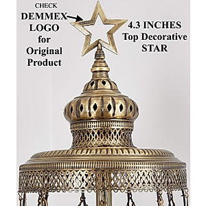 DEMMEX - 7 Big Globes Turkish Moroccan Mosaic Floor Lamp Light, Bohemian Boho Tiffany Mosaic Floor Lamp with North American Plug & Socket, 55" (Customize)