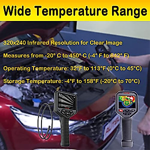 Autel Thermal Camera Autel IR100 Auto-Focus for Instant Thermal Imaging Dual Camera Wi-Fi Image Transfer to PC or MaxiSys Tablet