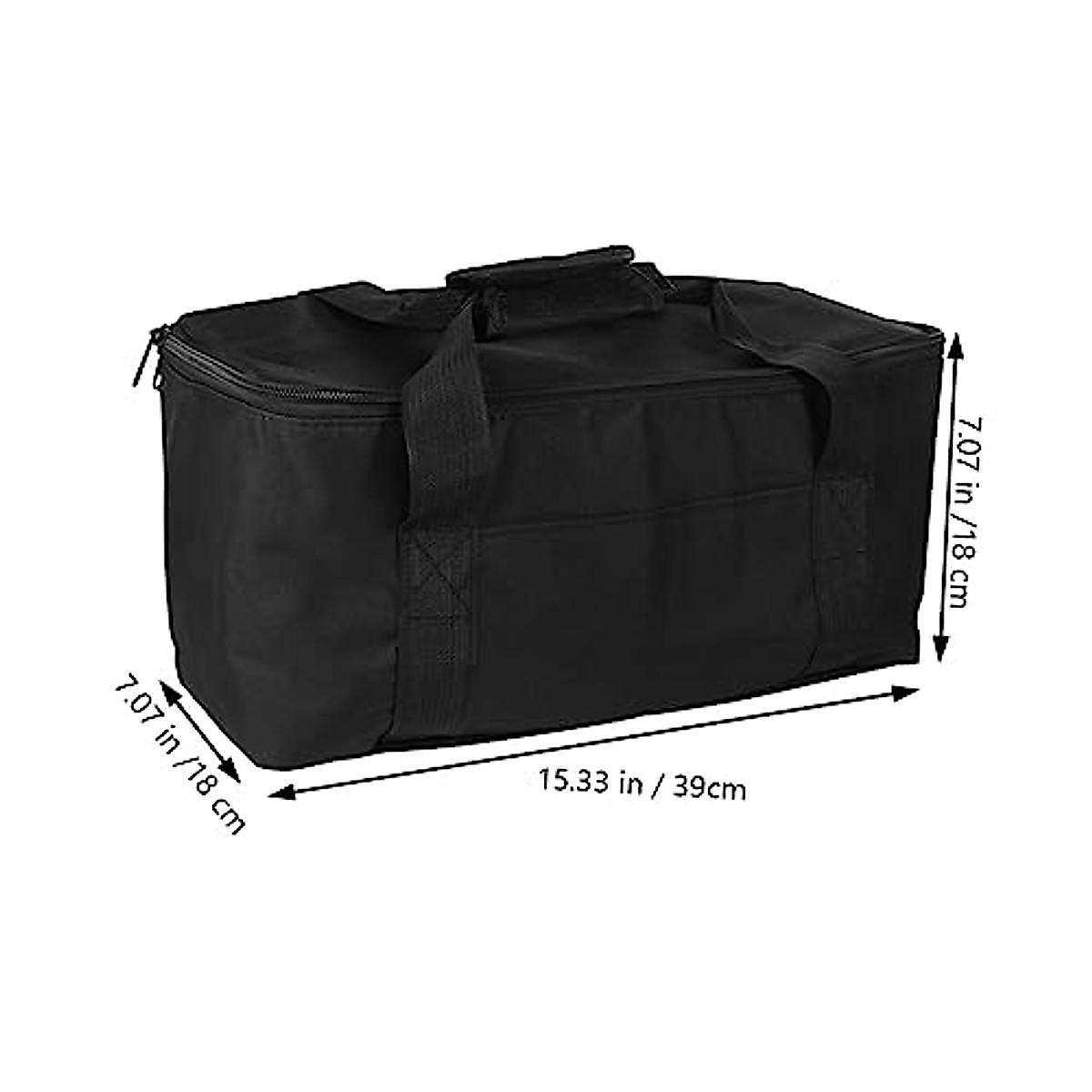 JECOMPRIS Insulated Bag Containers for Food Suitcase Bag Portable Lunch Cooler Bag Insulated Shopping Bags Insulated Picnic Basket Large Food Container Outdoor Basket Insulated Basket Black