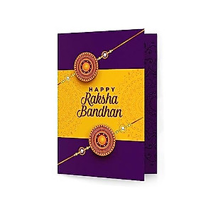 HANDICRAFT Rakhi For Brother And Bhabhi Rakhi for brother Rakhi Set Rakhee for Brother Sister Bracelets Rakhi Gifts For Brother Lumba Rakhi For Bhabhi Rakhi With Roli Chawal Rakhi Sets lumba rakhi